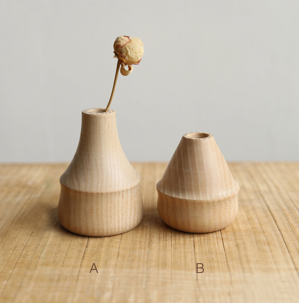WOOD BUD VASE - ASH – bookhou