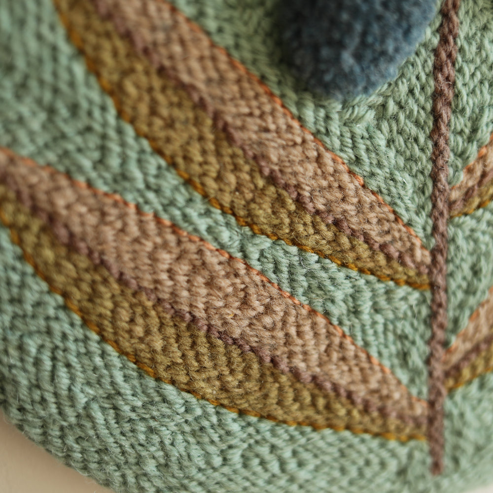 Punch Needle wall art - blue flower – bookhou